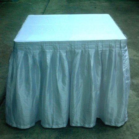 3 Ft x 3 Ft Square Table With White Top & Skirting - Hup Chung Tentage ...